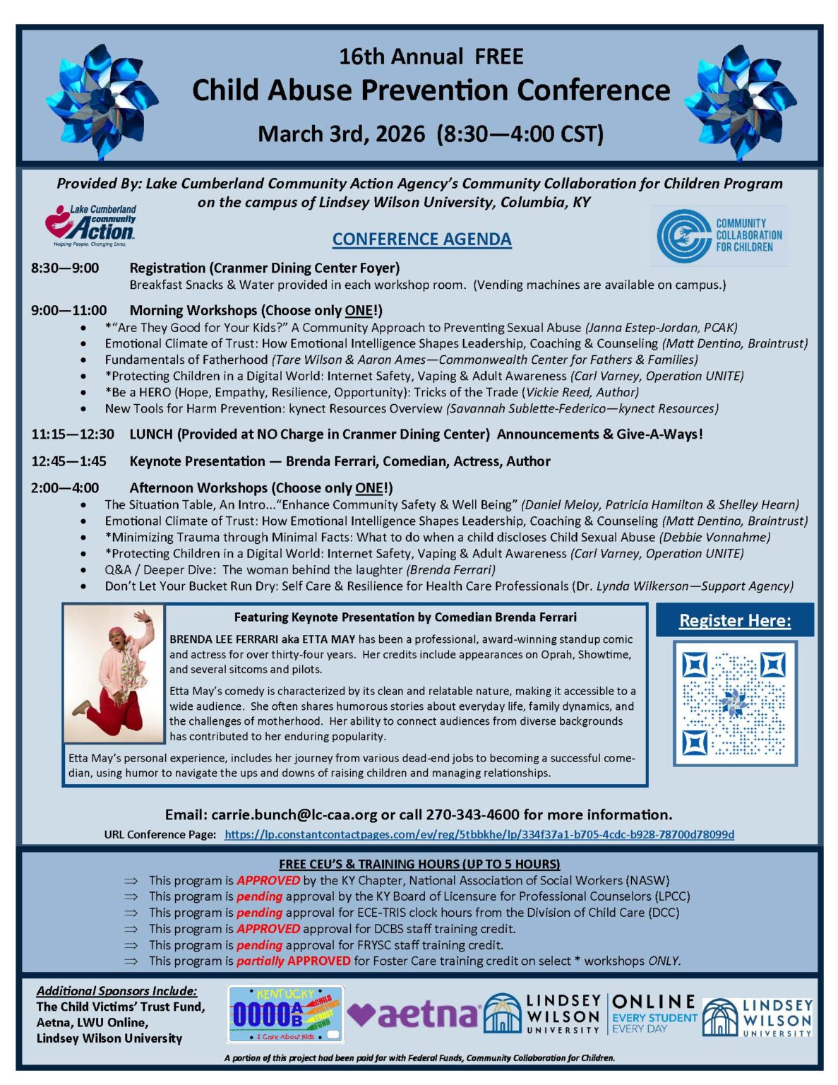 2026 CCC Child Abuse Prevention Conference Registration - Lake ...